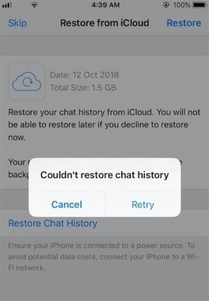 7Methods To Fix WhatsApp Couldn T Restore Chat History