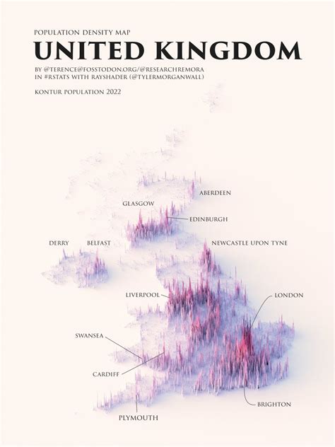 Terence Fosstodon On Twitter A Population Density Map Of The United