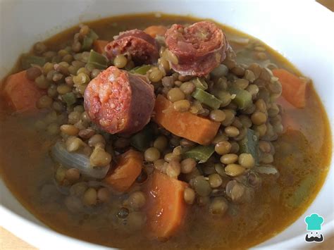 Lentejas con chorizo fáciles Fácil