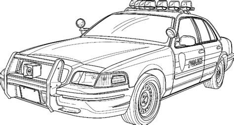 Disegni Di Macchina Della Polizia Da Colorare Wonder Day