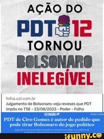 AÇÃO DO TORNOU BOLSONARO INELEGÍVEL folha uol br Julgamento de