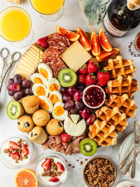 The Prettiest Brunch Charcuterie Board Sunday Table