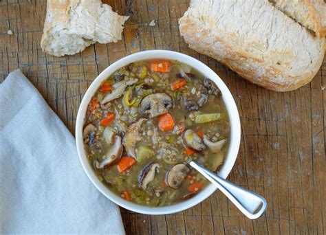Mushroom And Buckwheat Soup The Simple Veganista Whole Food Recipes Stuffed Mushrooms Soup