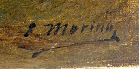 PICK MORINO Edmund 1877 1958 Paysage de campagne animé Huile sur