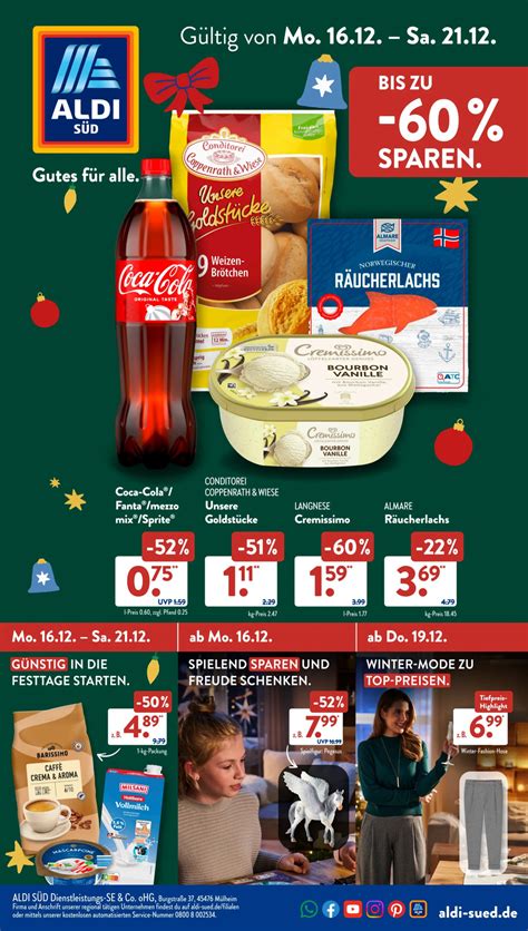 Aldi Süd Prospekt online Angebote ab 16 12 2024 blättern
