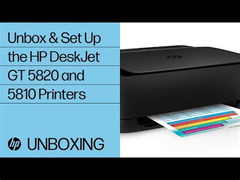 HP DeskJet GT 5810 All In One Printer Series Setup HP Support