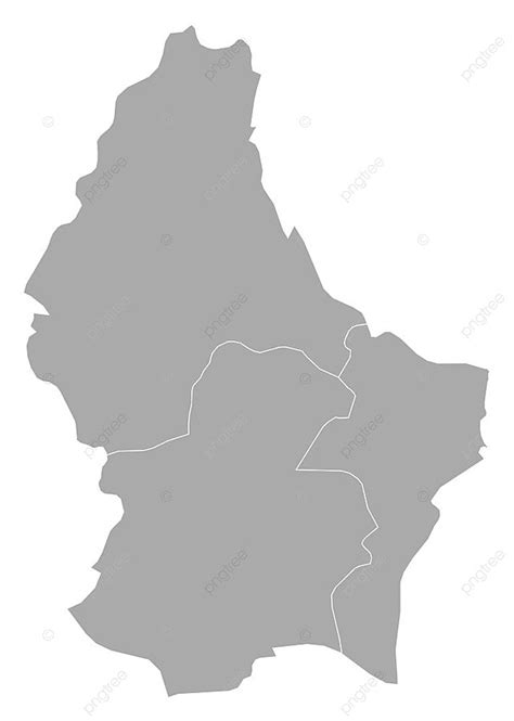 Map Of Luxembourg Political Map Of Luxembourg With The Several