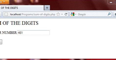 programming wala codes and tutorials php code to find the sum of digits of a number using for loop