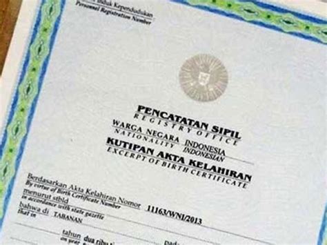 Syarat Mengurus Akta Kelahiran Baru Website Desa Kamulan