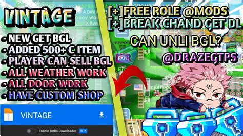 FARMING BGL FREE ROLE MODS GTPS TERBARU 2024 GROWTOPIA