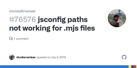 Jsconfig Paths Not Working For Mjs Files Issue 76576 Microsoft