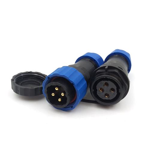 Buy SD20 4pin Waterproof Connector Nylon Assembly Screw Fixing