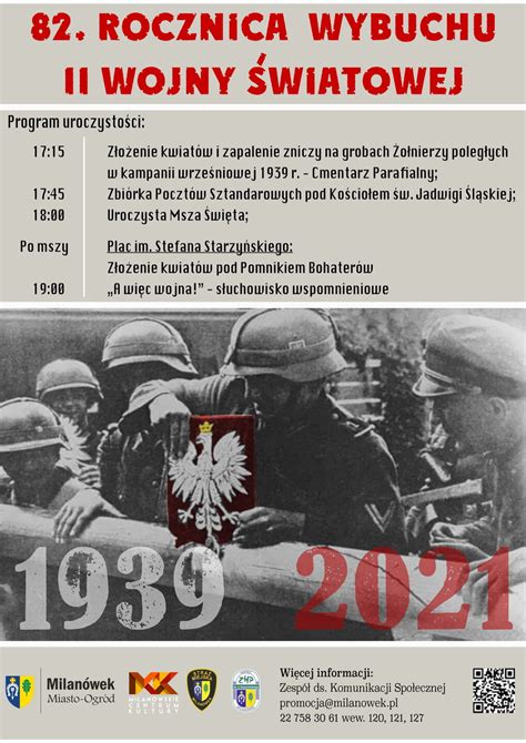 82 Rocznica wybuchu II Wojny Światowej Milanówek Miasto ogród