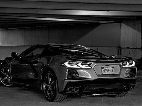 2022 Black Corvette Wallpapers Wallpaper Cave