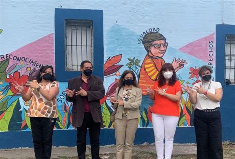 Inauguraron un mural inclusivo en la Secretaría de Educación