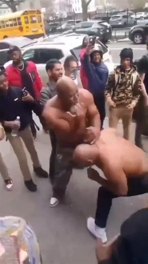 Mike Tyson Looks Fierce At 57 In Topless Street Fight With Shannon