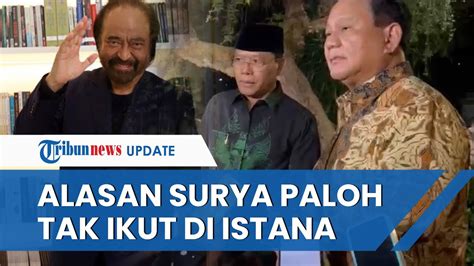 Surya Paloh Absen Di Pertemuan Jokowi Para Ketum Parpol Di Istana