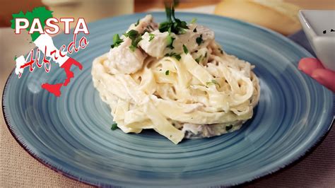 PASTA FETUCCINI ALFREDO con Pollo y Champiñones Deliciosa cremosa