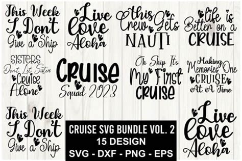 Cruise SVG Bundle Vol 2 Graphic By Creativemomenul022 Creative Fabrica