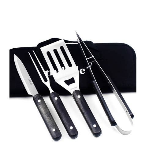 4 pçs set CHURRASCO Churrasqueira Para Grelhar Ferramentas Conjunto