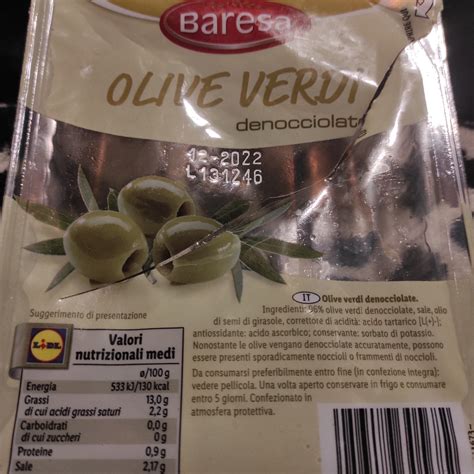 Lidls Baresa Olive Verdi Denocciolate Reviews Abillion
