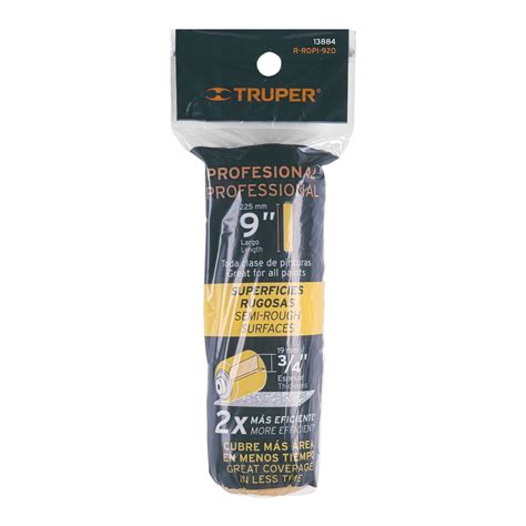 Felpa Para Rodillo 9 X 3 4 Superficies Rugosas Truper Repuestos Para