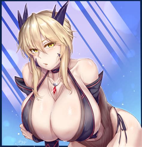 Rule 34 1girls Artoria Pendragon Artoria Pendragon Lancer Alter Bikini Blonde Hair Breast