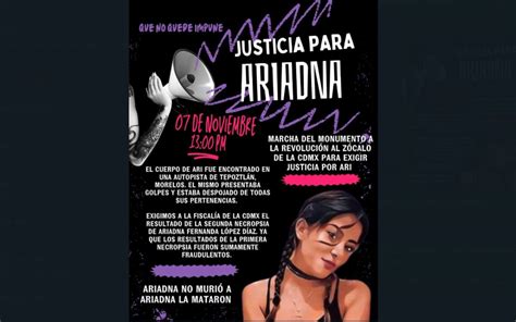 Convocan A Marcha Por Feminicidio De Ariadna Fernanda En Cdmx