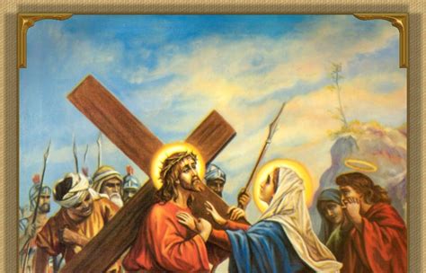 Daily Catholic Devotions The Fourth Station Jesus Meets His Afflicted