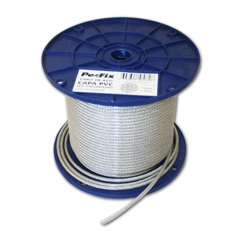 Cabo Aço Galvanizado Capa PVC Loja Pecol