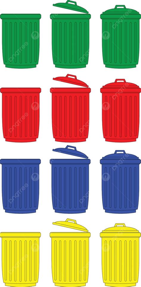 Tempat Sampah Lingkungan Sampah Sampah Vektor Lingkungan Sampah