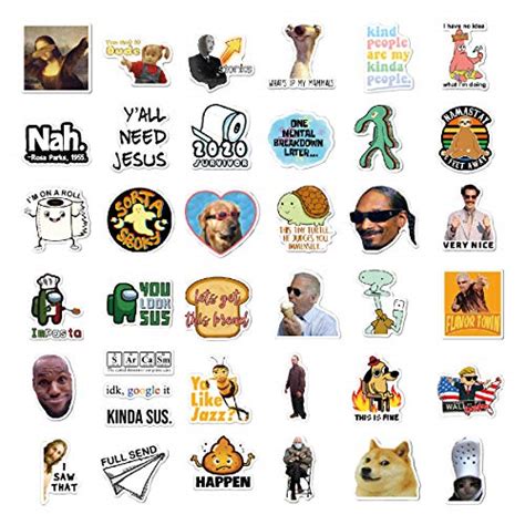 166PCS Funny Meme Vinyl Stickers Pack Vine Stickers For Laptop IPhone