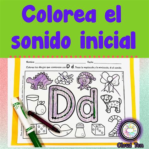 Colorea El Sonido Inicial Made By Teachers