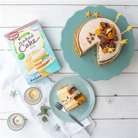 naked cake von Dr Oetker mit Cake topper Smillas Wohngefühl