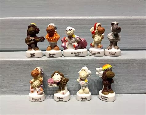 SÉRIE COMPLÈTE DE fèves LES VACANCES DE JOLLY MAH 2014 NICI MOUTONS Mat
