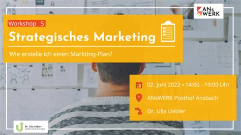 Workshop Strategisches Marketing Wie Erstelle Ich Einen Marketing