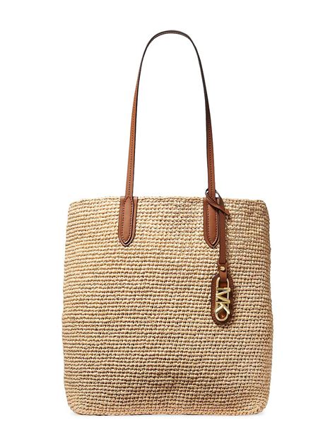Buy Michael Kors Large Eliza Raffia Tote Bag Natural At 69 Off