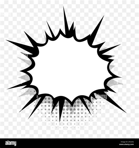 Comics Speech Bubble For Text Pop Art Design White Empty Dialog Cloud