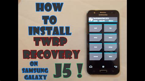 How To Installed Twrp Custom Recovery In Samsung Galaxy J F Android
