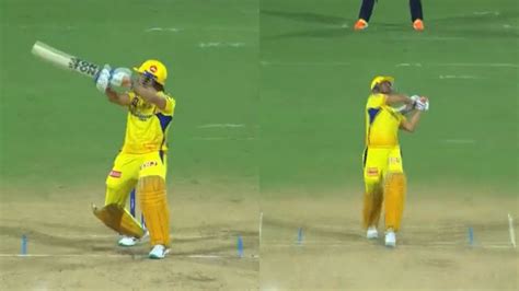 Watch Ms Dhoni Sets Chepauk On Fire Hits Sixes Off Mark Wood In Csk