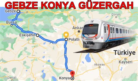 Konya Gebze Hızlı Tren Saatleri Tren aRa Bilet Fiyatı 790 TL