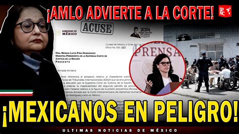 Urgente Amlo Ya Advirti Norma Pi A Es Capaz De Liberar A