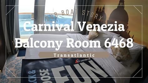 Carnival Venezia Balcony Stateroom 6468 Our Boat Story YouTube
