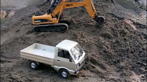 MOBIL RC SUZUKI CARRY PICKUP FULL MUATAN PASIR EXCAVATOR RC RC