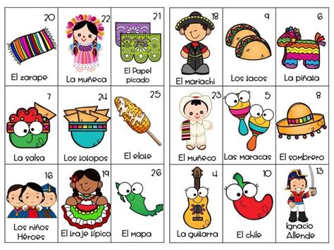 Pin de Mtra Anita en SEPTIEMBRE Etiquetas preescolares Lotería