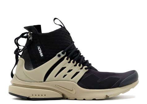 Acronym X Air Presto Mid Bamboo Nike Black Black