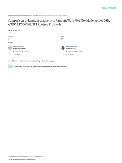 comparison of random waypoint random walk mobility pdf routing wireless ad hoc network