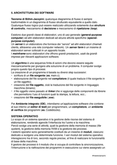 Riassunto Architettura Software Prof Mezzalama A A