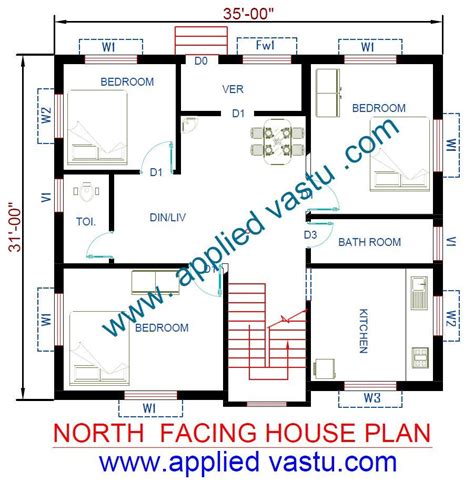 North Facing House Vastu Plan