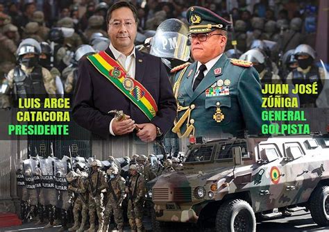 El general Zúñiga dijo mientras era detenido que Luis Arce sabía de
